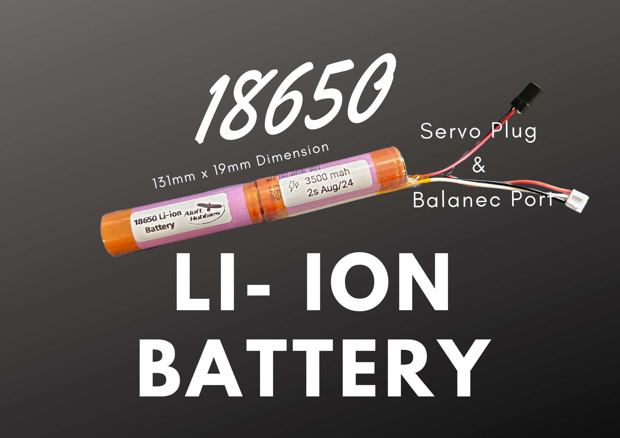 18650 3500mAh Li-ion Samsung Receiver Pack – Aloft Hobbies