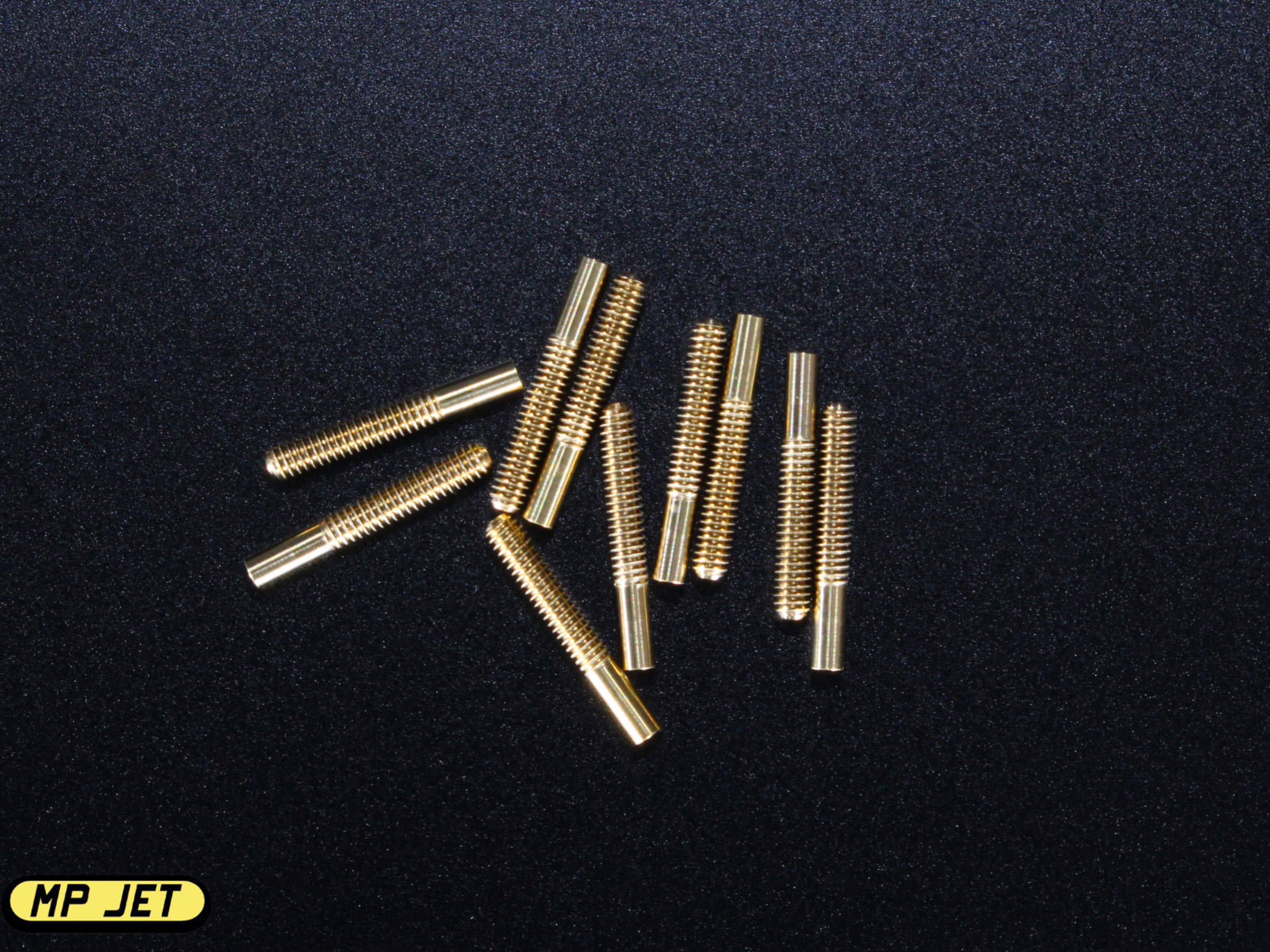 MP Jet Brass Threaded Coupler / Solder on / ID .8mm / 13.8mm long / M2 ...