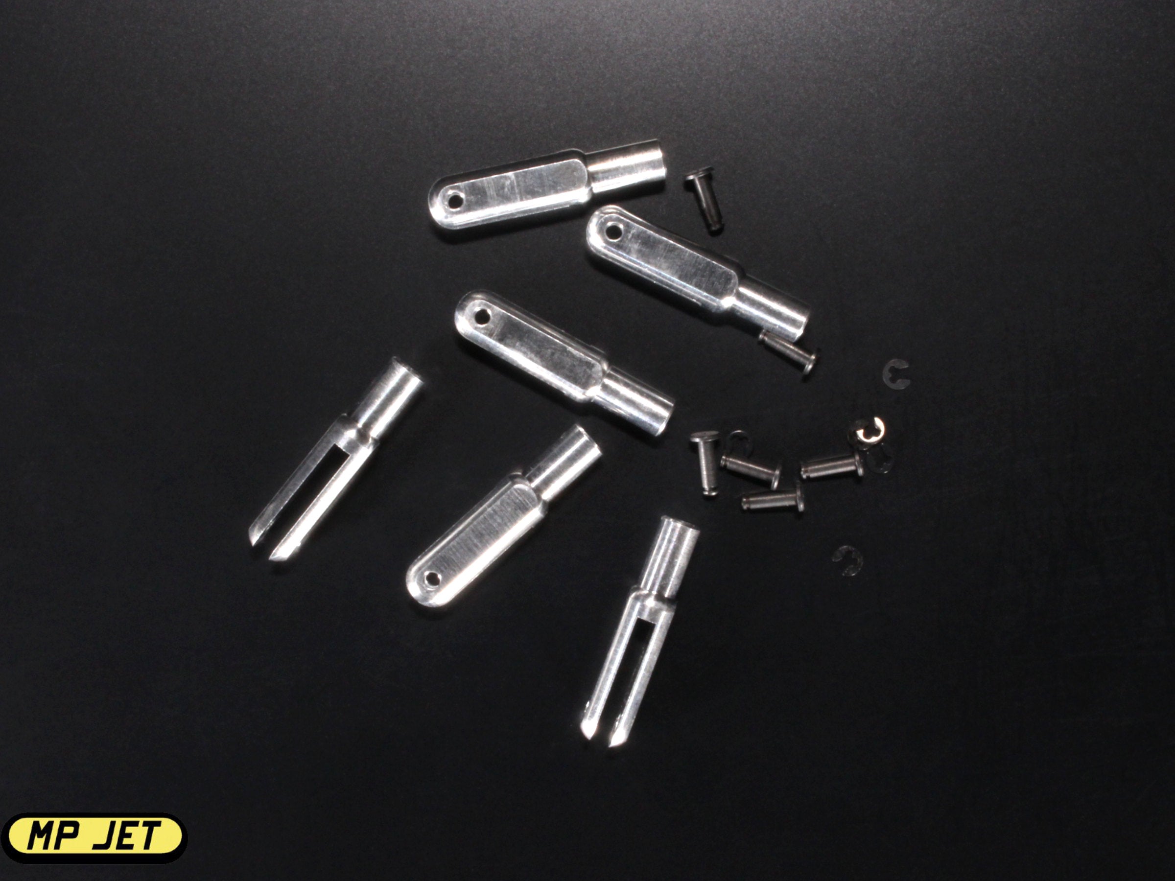 MP Jet Aluminum Clevis / Length 23mm / Slot width 2mm / 1.6mm dia. Pin ...