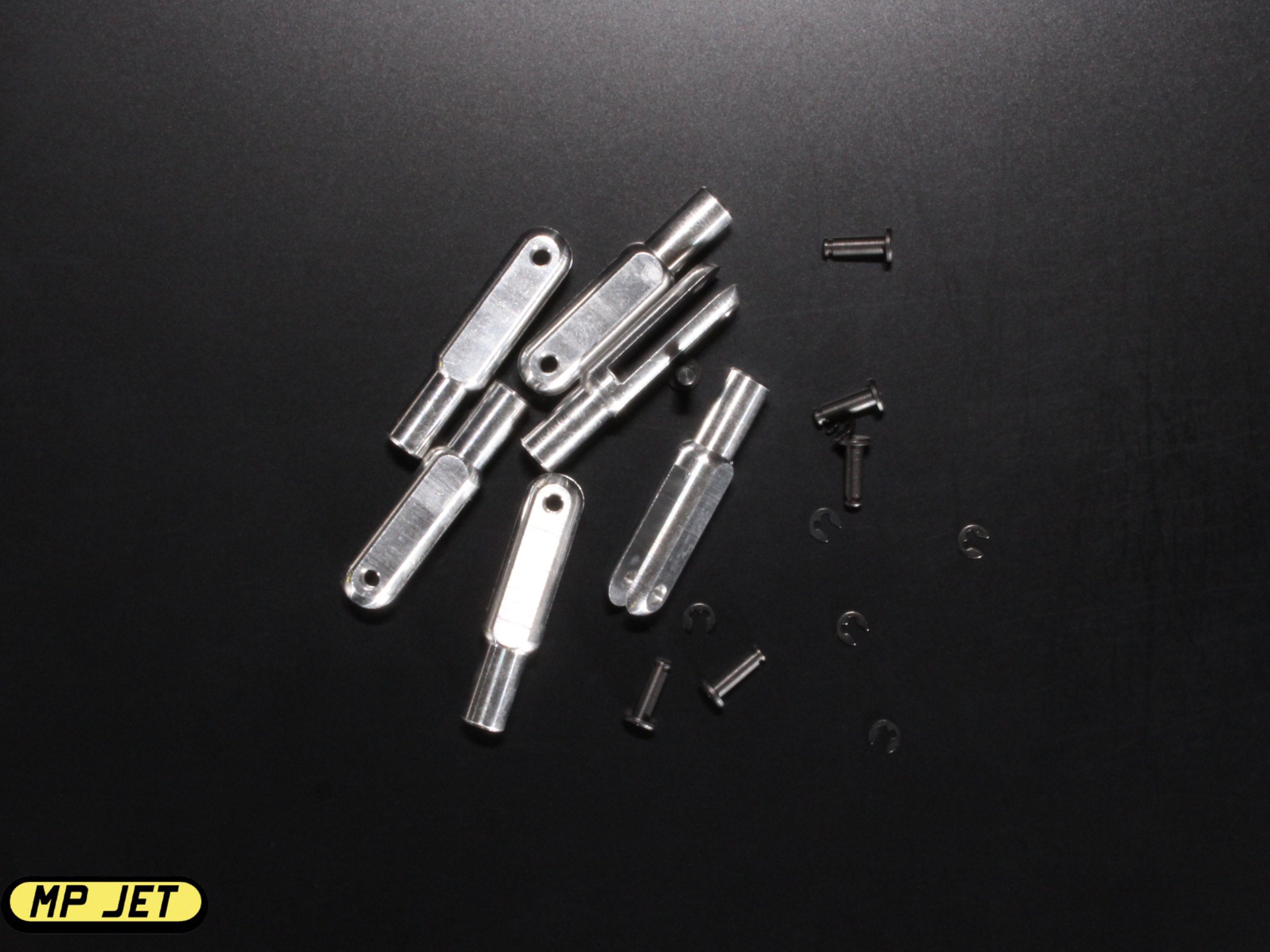 MP Jet Aluminum Clevis / Length 23mm / Slot width 2mm / 1.6mm dia. Pin ...