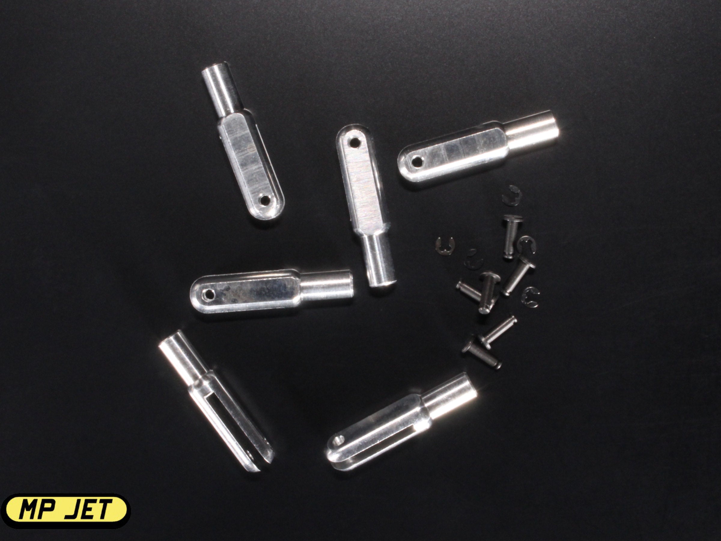 MP Jet Aluminum Clevis / Length 23mm / Slot width 1.6mm / 1.6mm dia. P ...