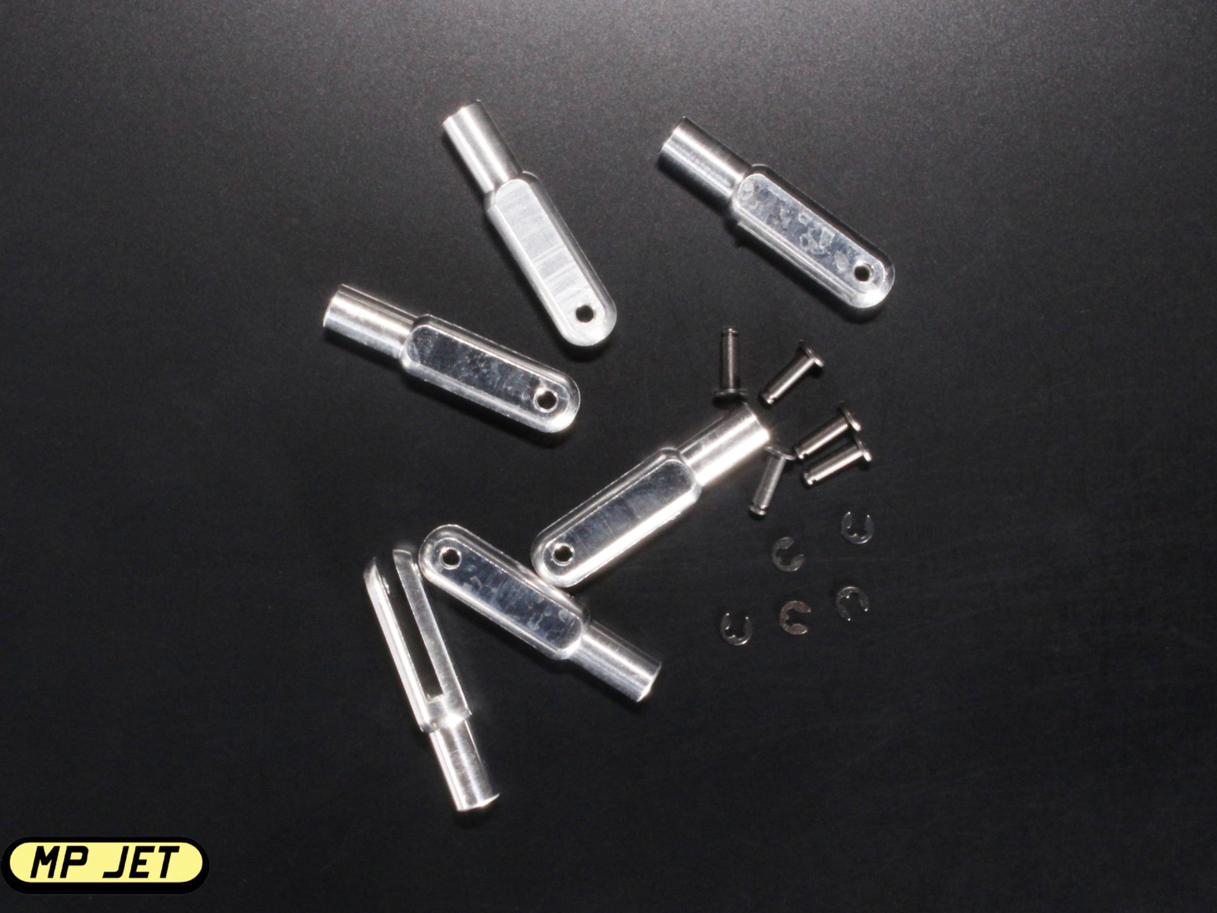 MP Jet Aluminum Clevis / Length 23mm / Slot width 1.6mm / 1.6mm dia. P ...