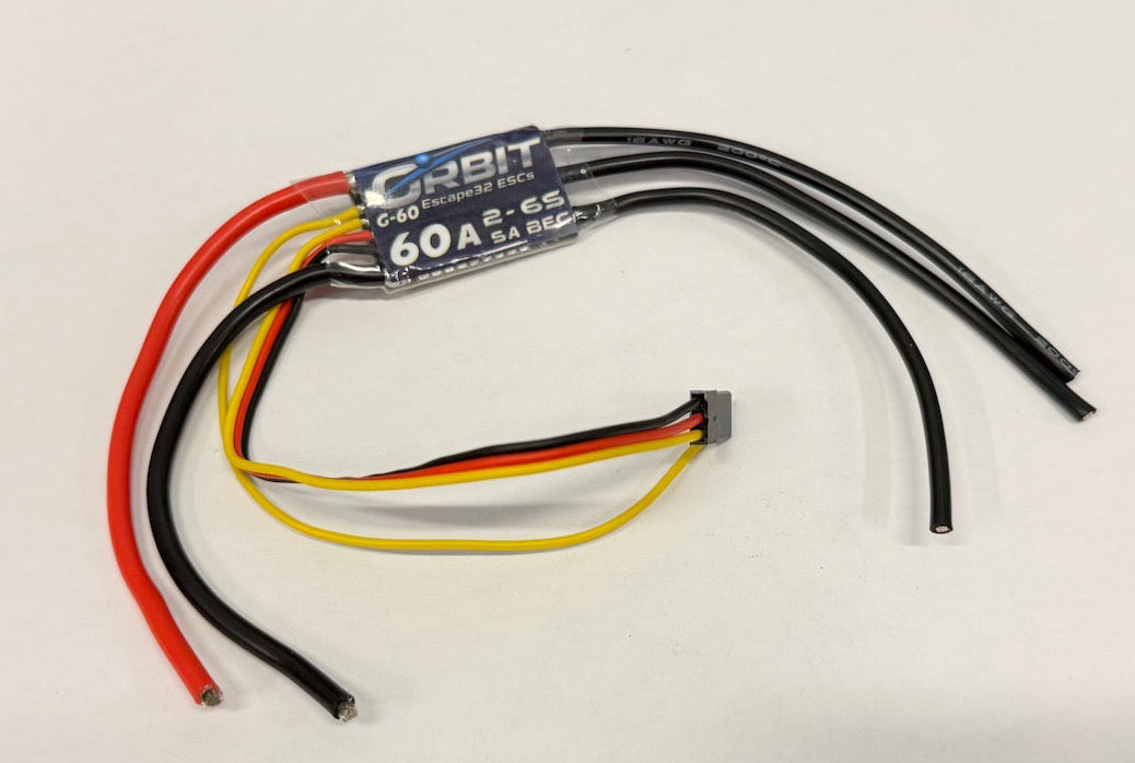 Orbit G-60 ESC (60A ESC for Powered Gliders With Telemetry) – Aloft Hobbies