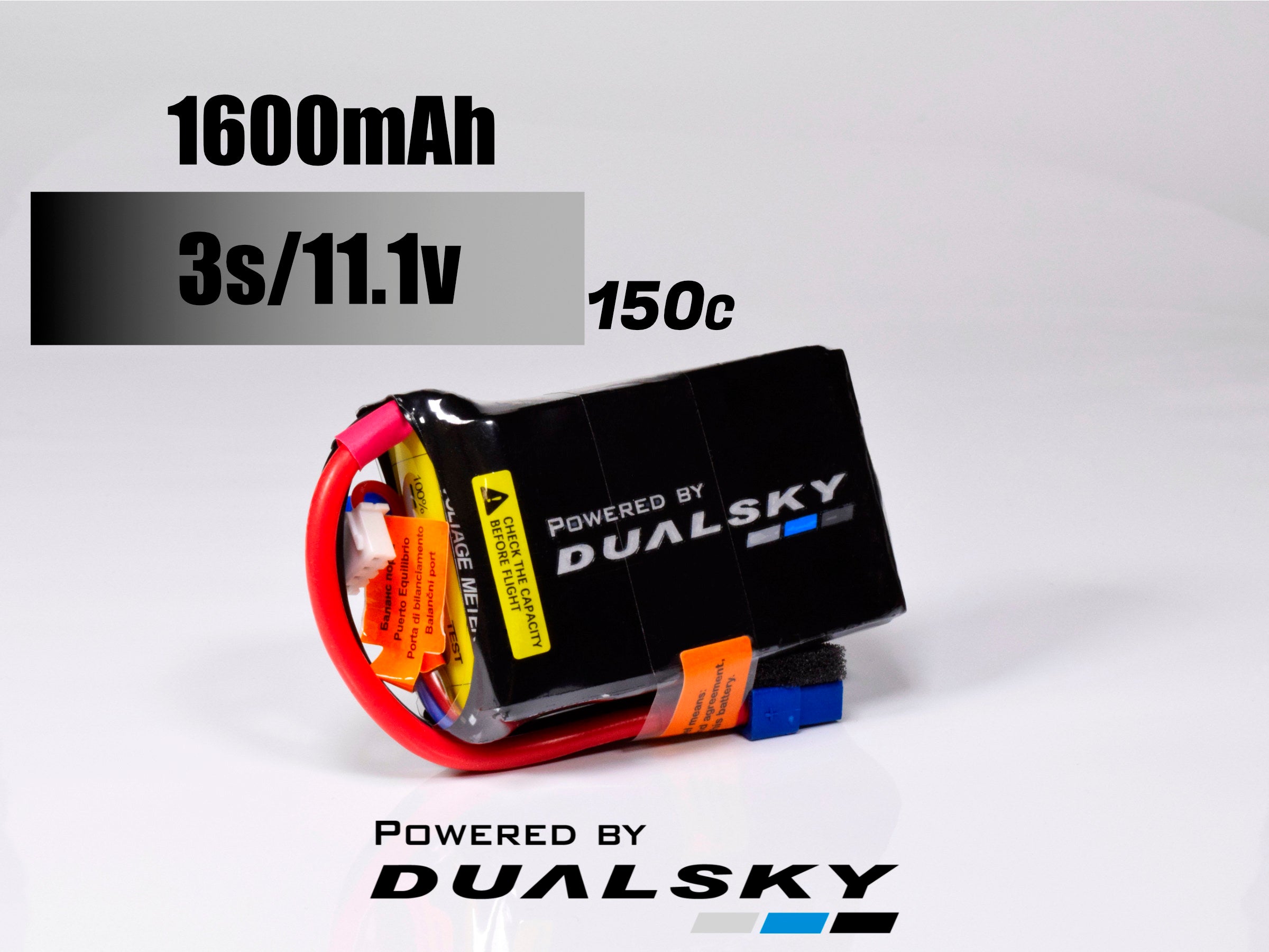 Dualsky ULT 3S 1600mAh 150C XT60 – Aloft Hobbies