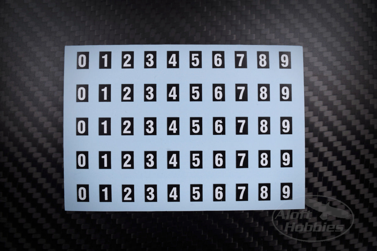 Numerical Labels – Aloft Hobbies