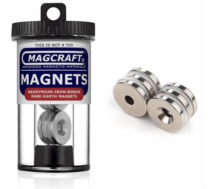 Magcraft 3/4" x 1/5" x 1/8" S Rare Earth Ring Magnets, 6-count – Aloft ...