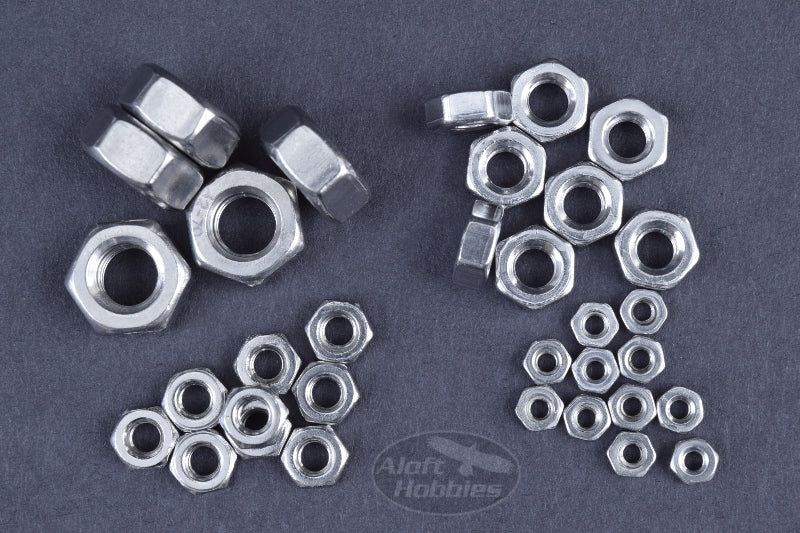 M4x.7mm Stainless Steel Hex Nuts 50pcs – Aloft Hobbies