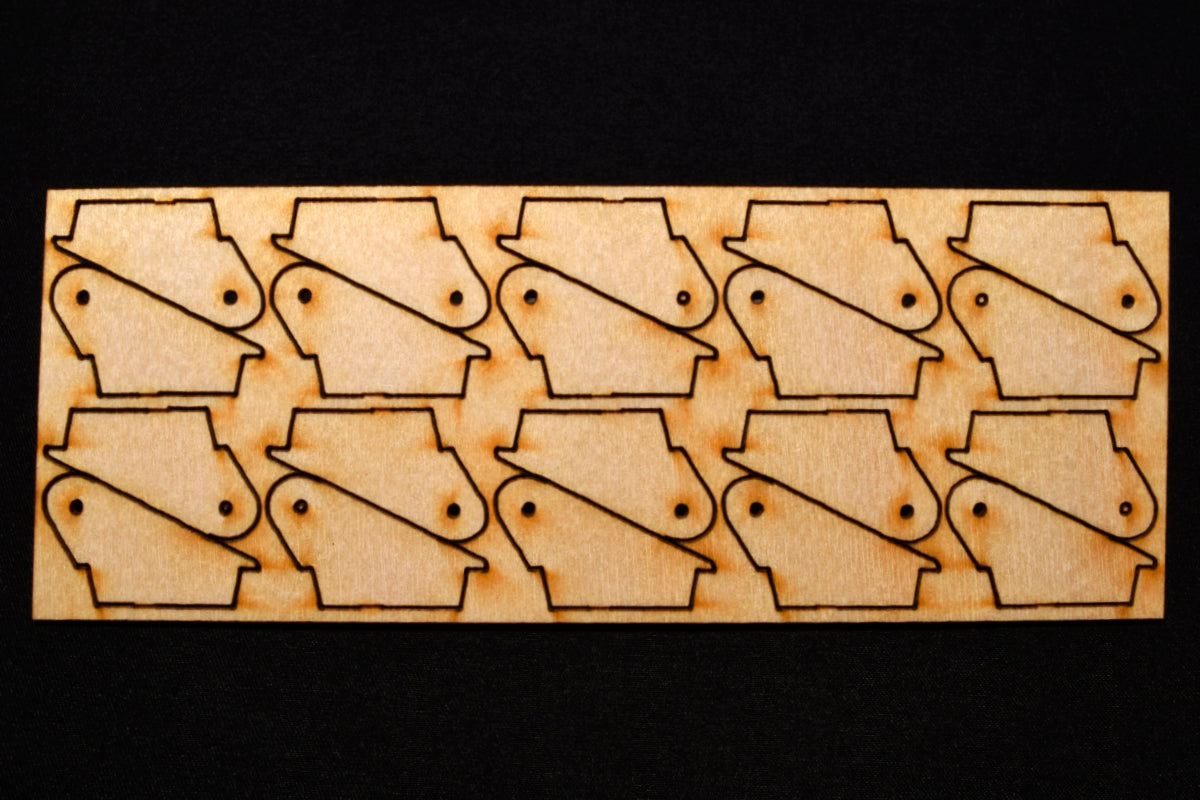 1.5mm Plywood Control Horns (20x) – Aloft Hobbies