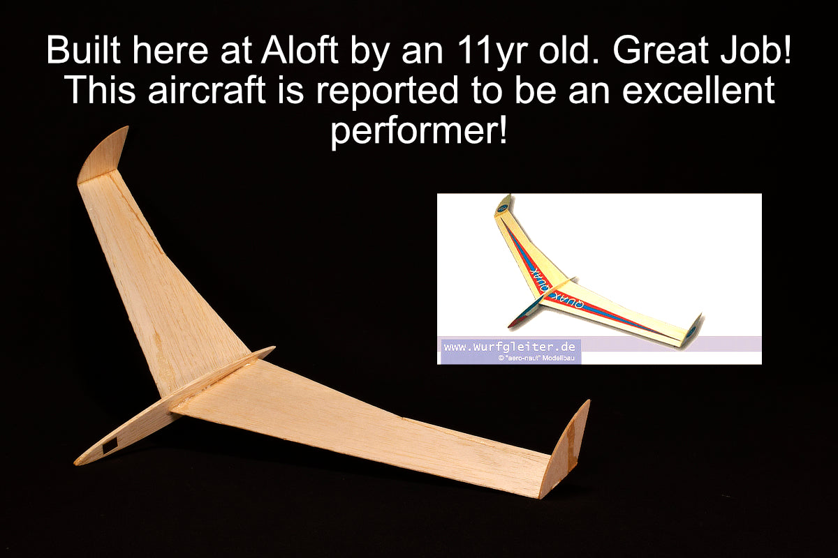 Aeronaut Quax Free Flight Glider – Aloft Hobbies