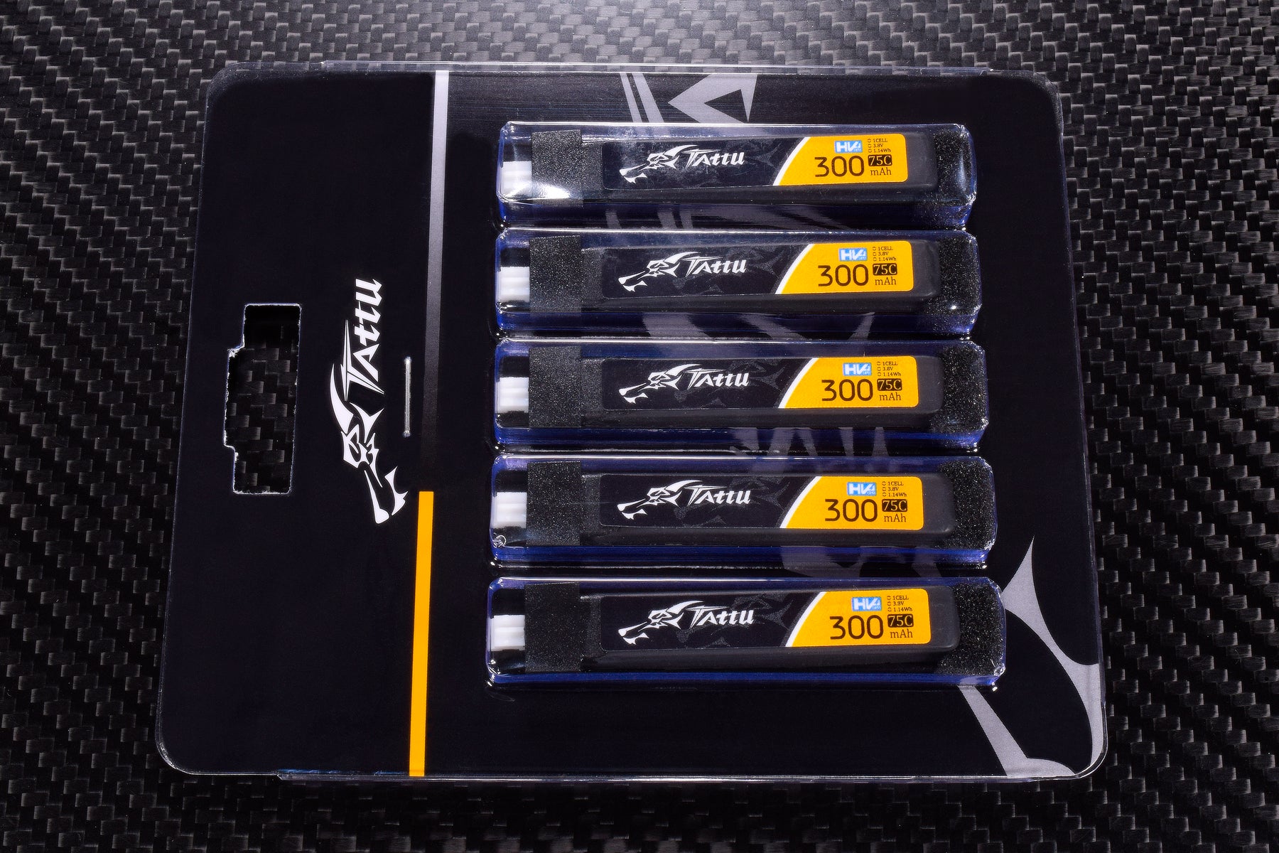 Tattu 1S 300mAh 75C HV JST-PHR 2.0 (5-pack) – Aloft Hobbies